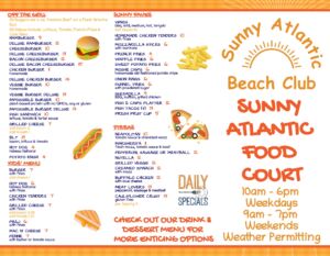 Food & Activities - Sunny Atlantic Beach Club